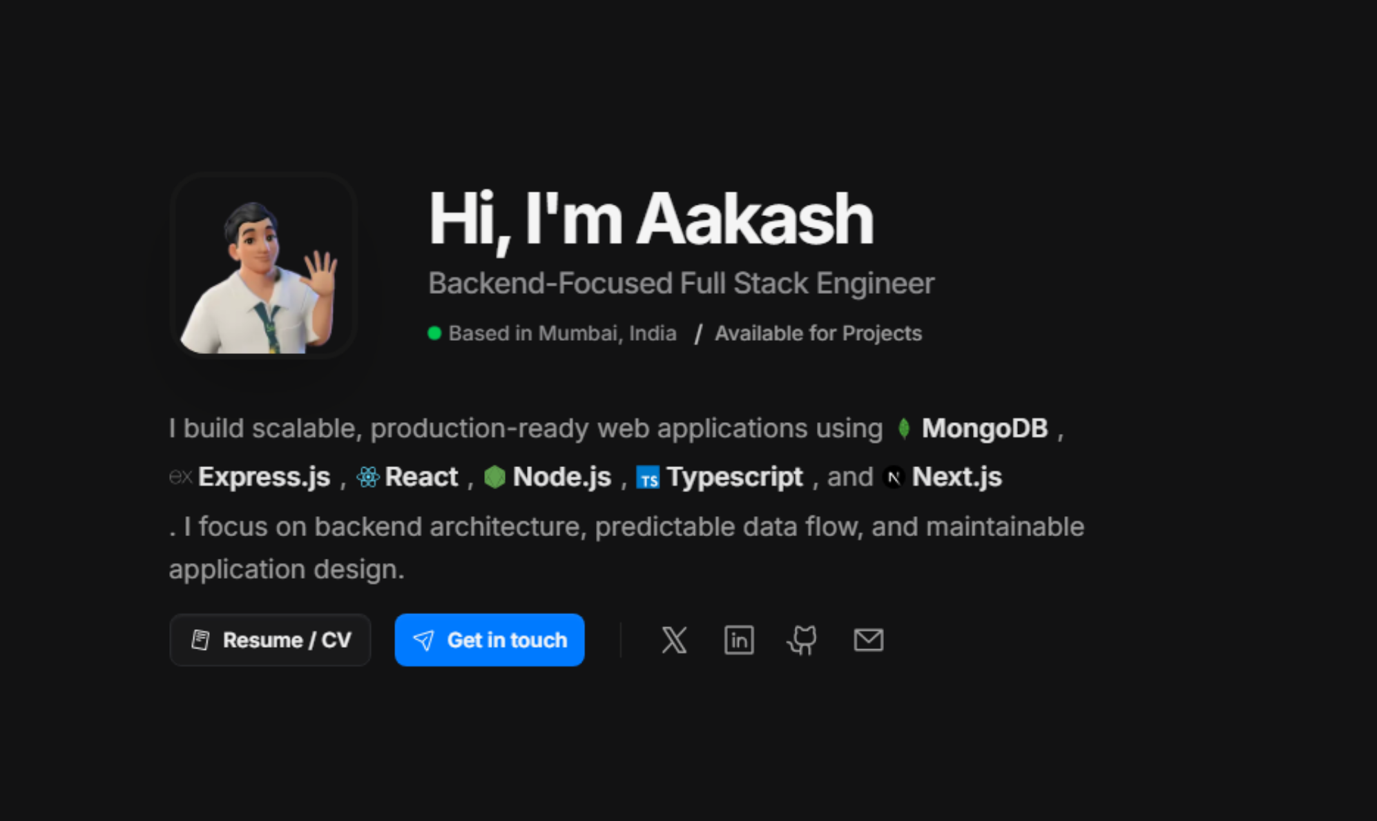 Aakash Gupta | Backend-Focused Full Stack Engineer